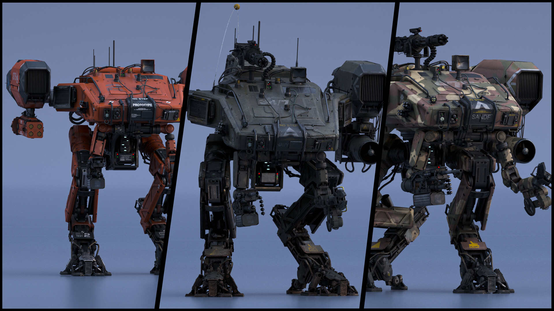 Yura Kuganov - Moose FAN ART (movie mech CHAPPiE)