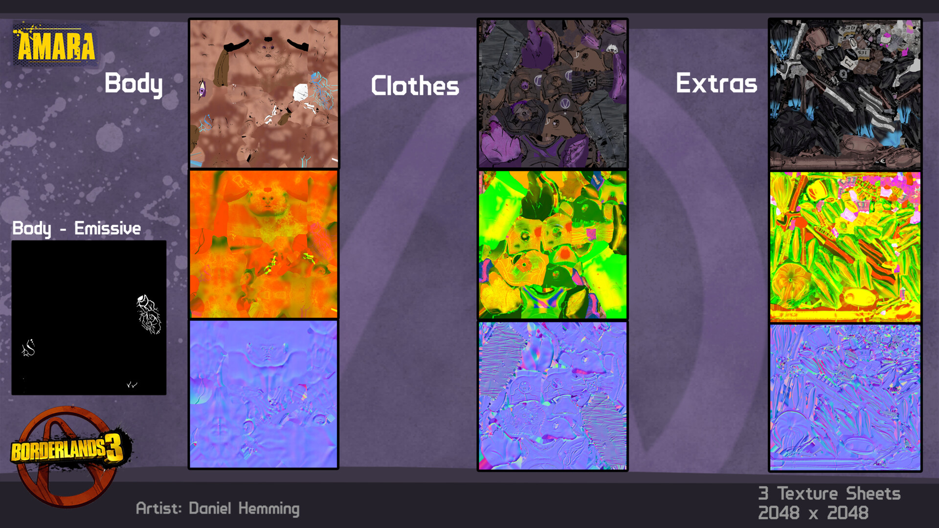 Daniel Hemming - Borderlands 3 Amara Model