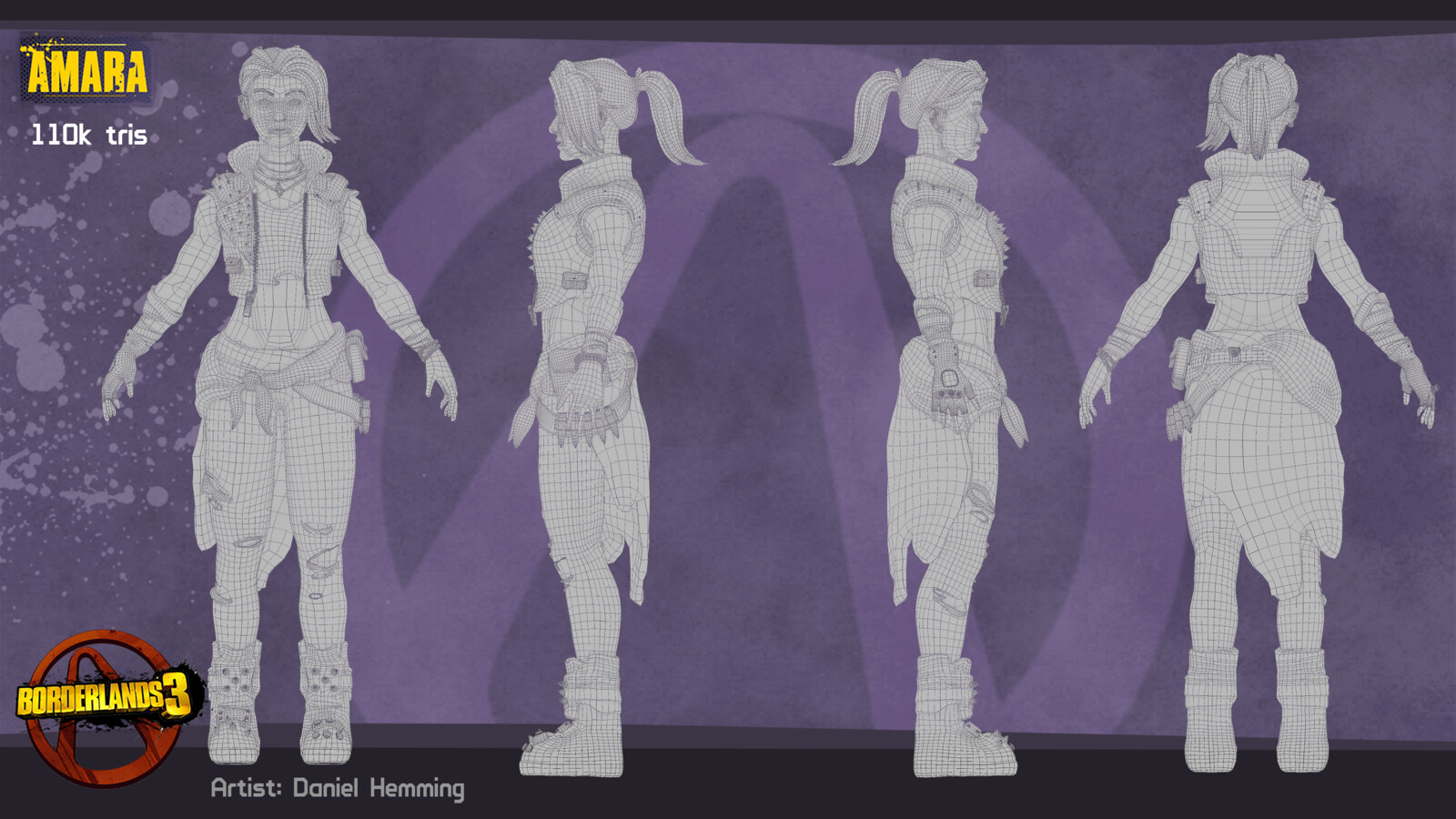 Daniel Hemming - Borderlands 3 Amara Model