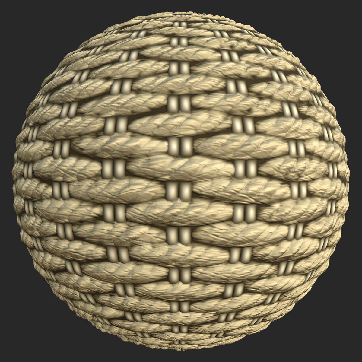 ArtStation - Straw Bag made of Twisted Raffia (FREE PBR Texture)