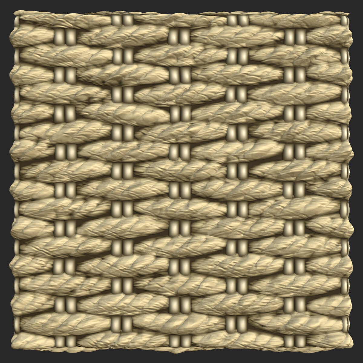 TextureCan - Straw Bag made of Twisted Raffia (FREE PBR Texture)