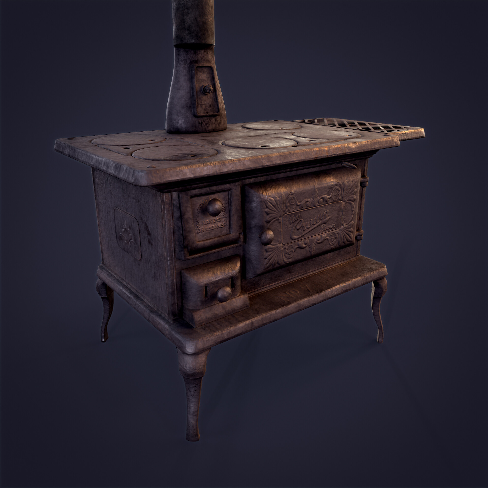 ArtStation - Hero Prop: Wood Burning Stove