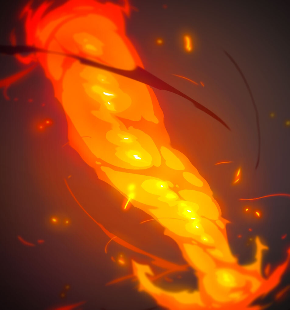 anime fire effect