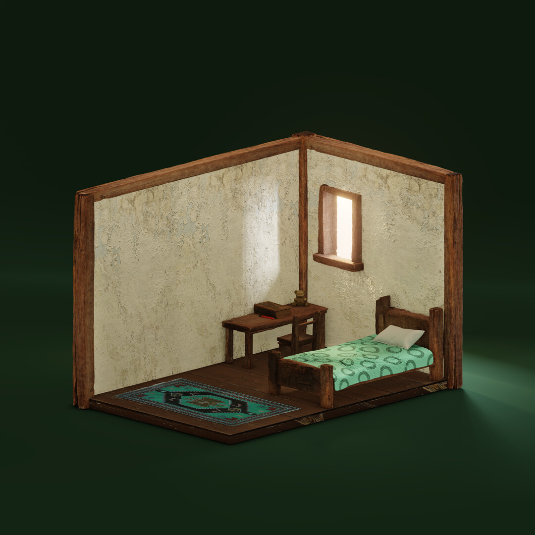 ArtStation - Rustic Greek Room