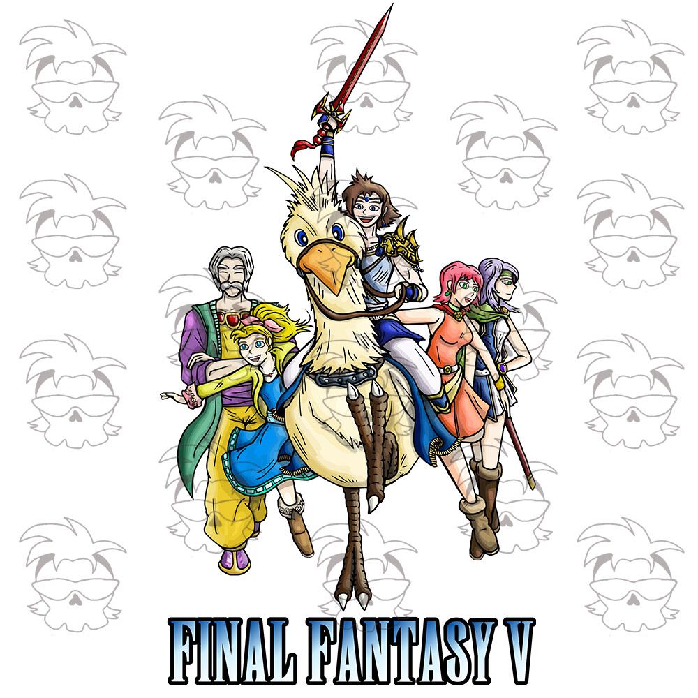 ArtStation - Final Fantasy V Heroes