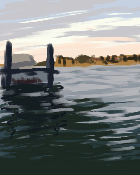 ArtStation - water dock studies