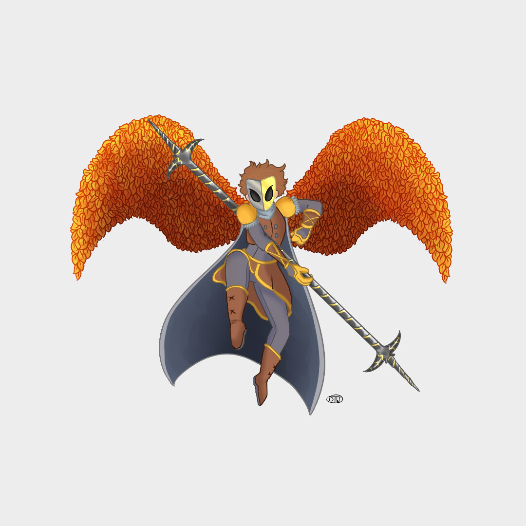 ArtStation - Leaf Winged Fighter - COMMISSION