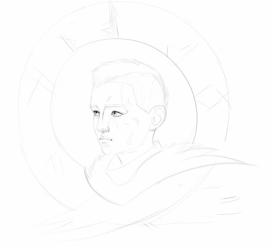 ArtStation - Atreus Sketch