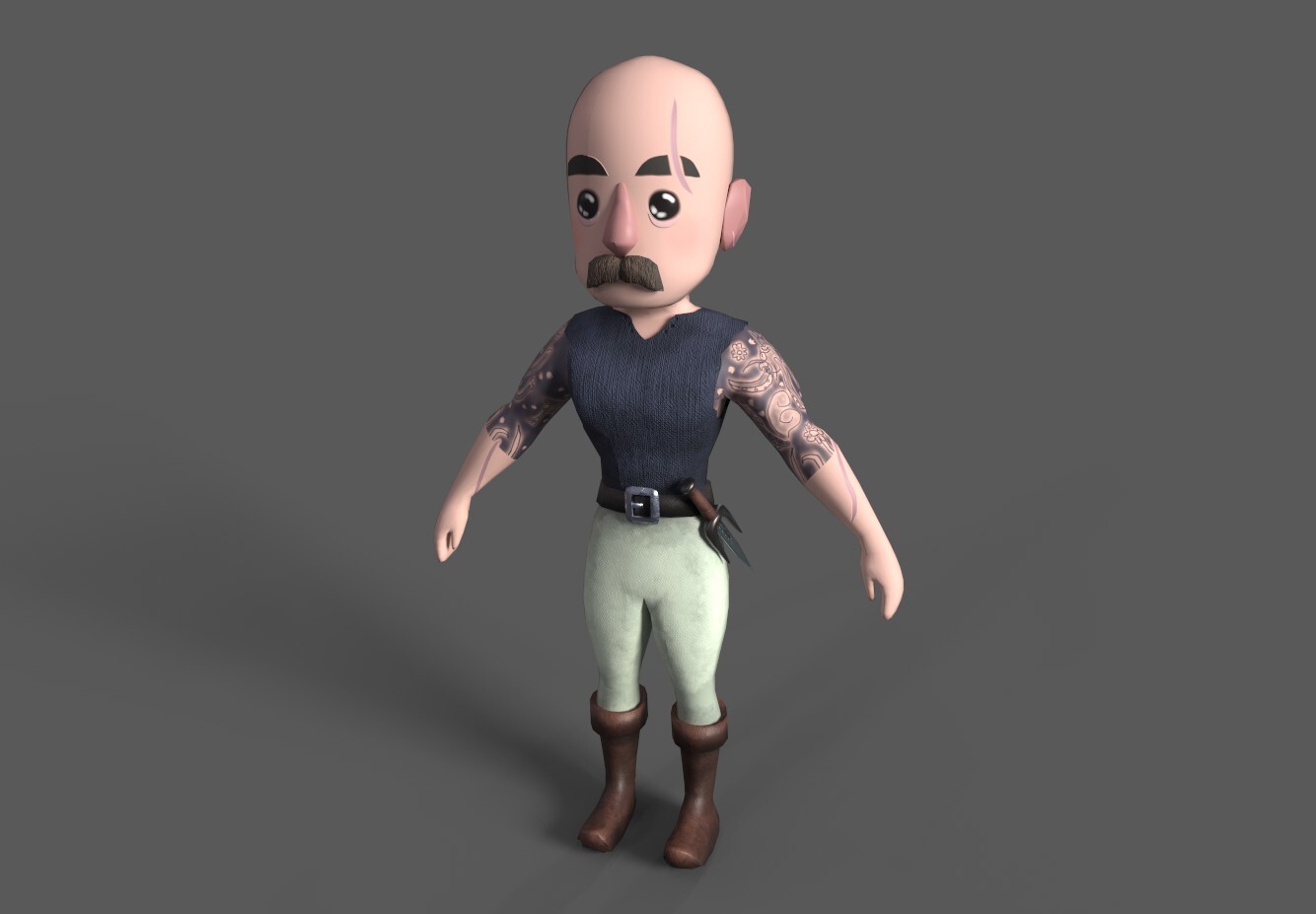 ArtStation - The Hermit: Nature's Hero - Strong Man