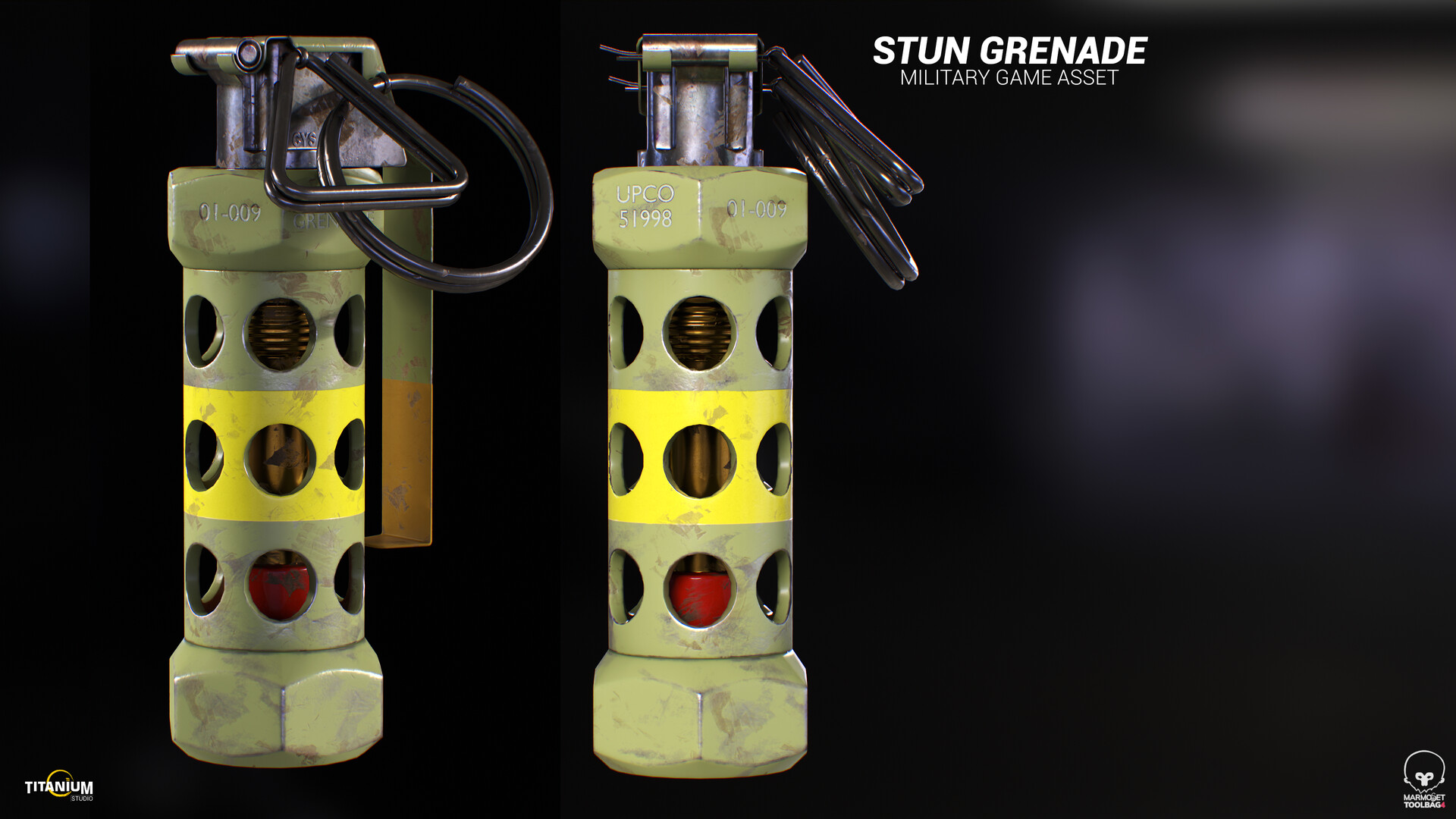 Titanium Studio | Navid Valizadeh - Stun Granade Game Asset Model ...