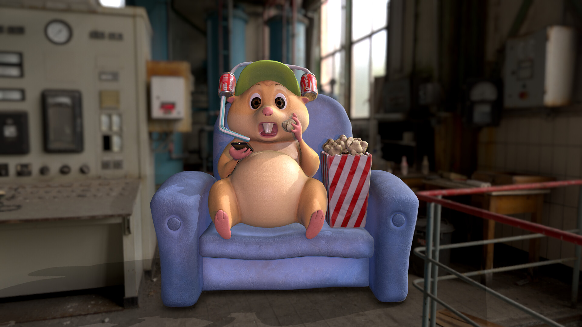 ArtStation - Harold the hamster.