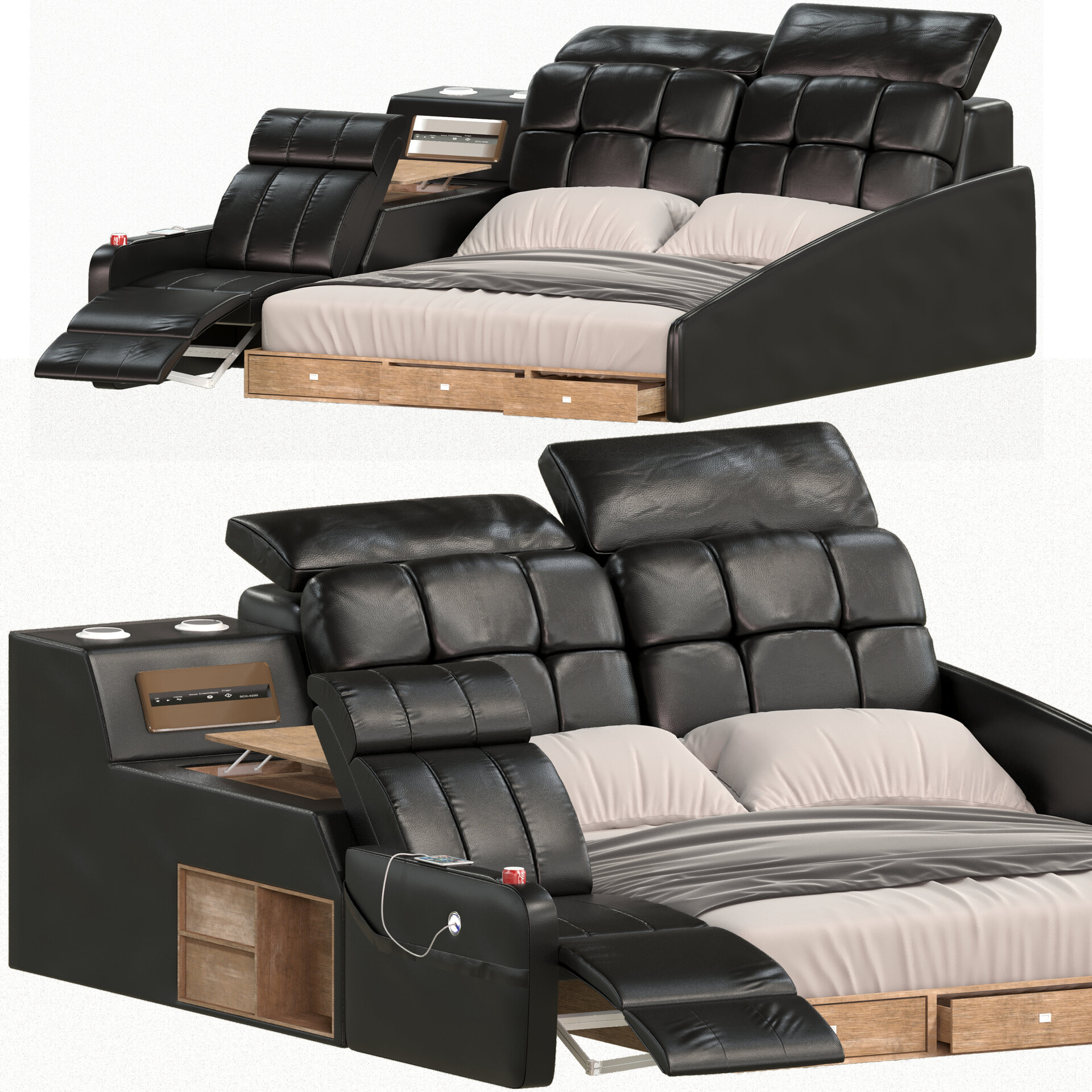 ArtStation - multi-functional bed PBR