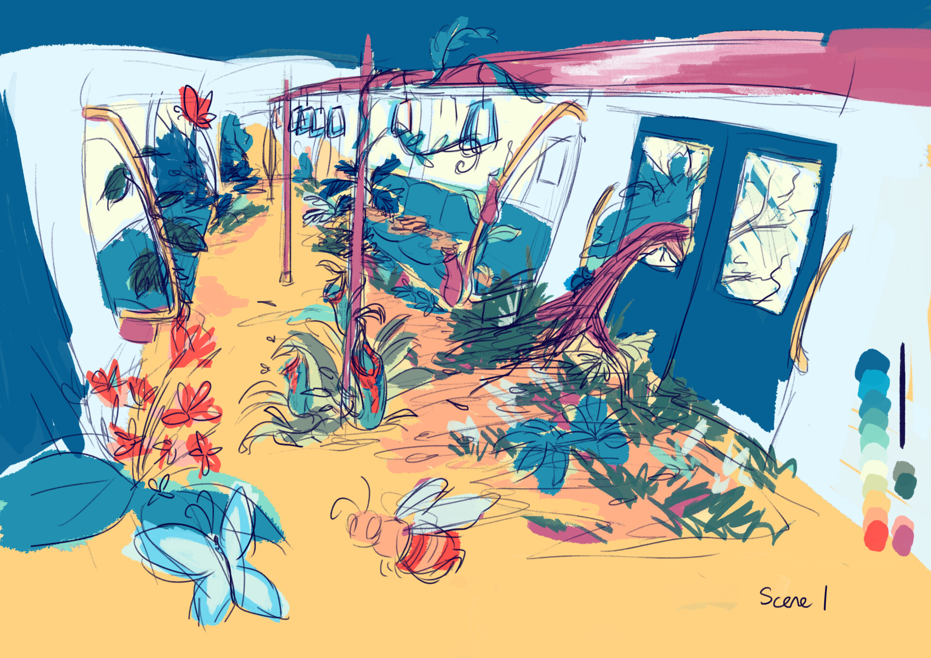 ArtStation - Nature takes over - Concept sketches