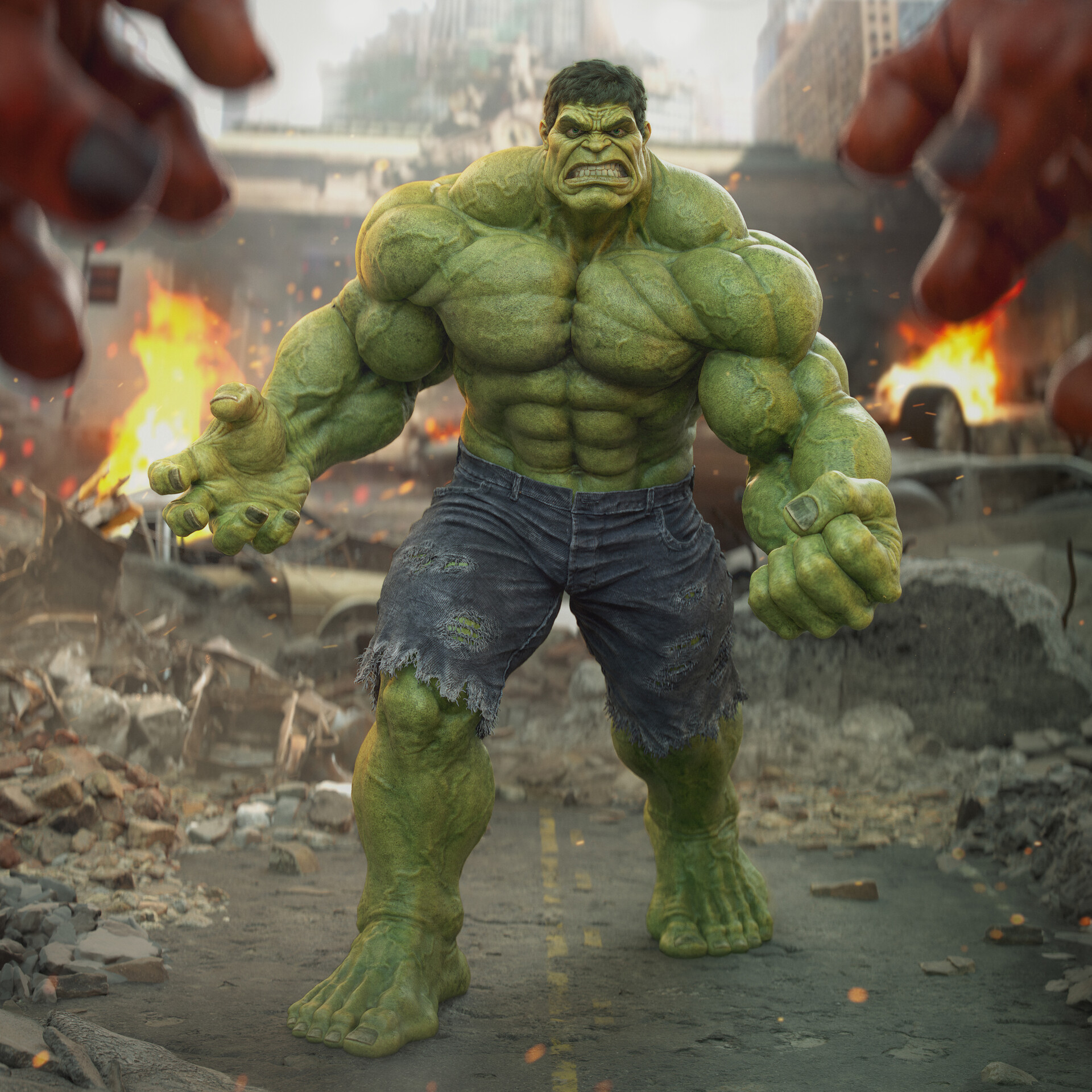 ArtStation - Hulk fan art