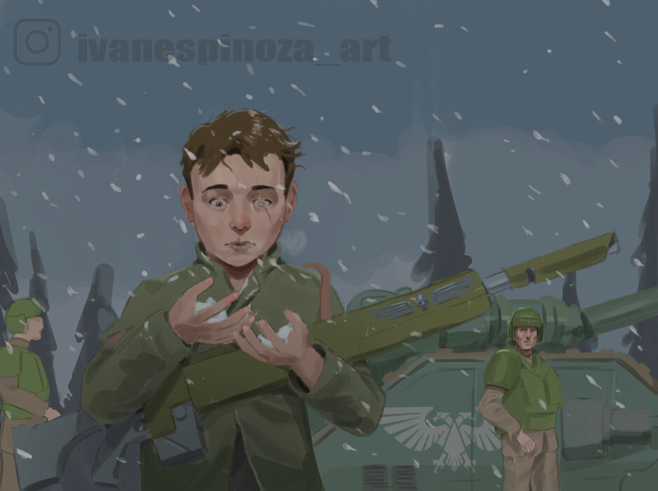 ArtStation - The First Snow (Warhammer 40k fanart)