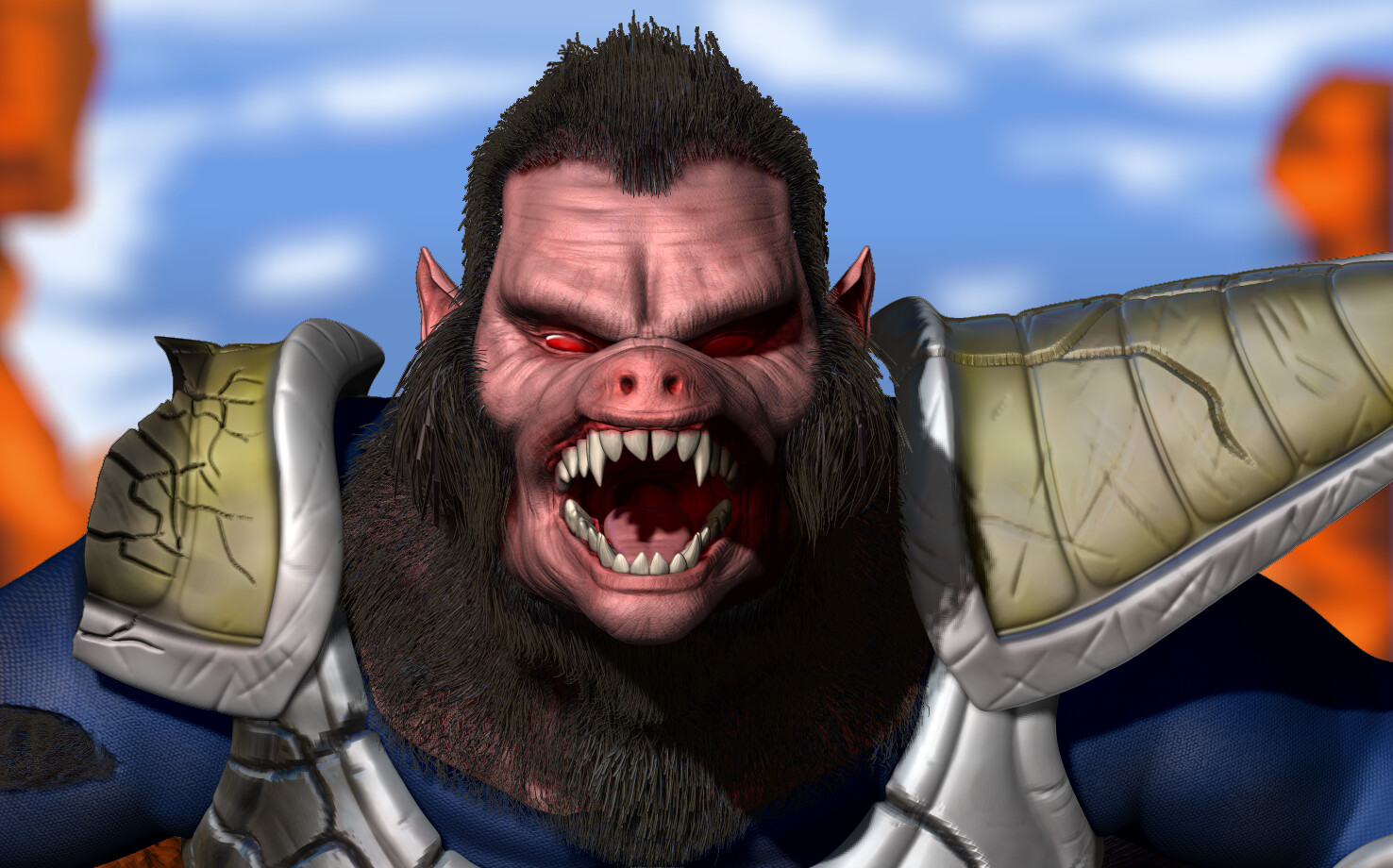 ArtStation - Vegeta Oozaru