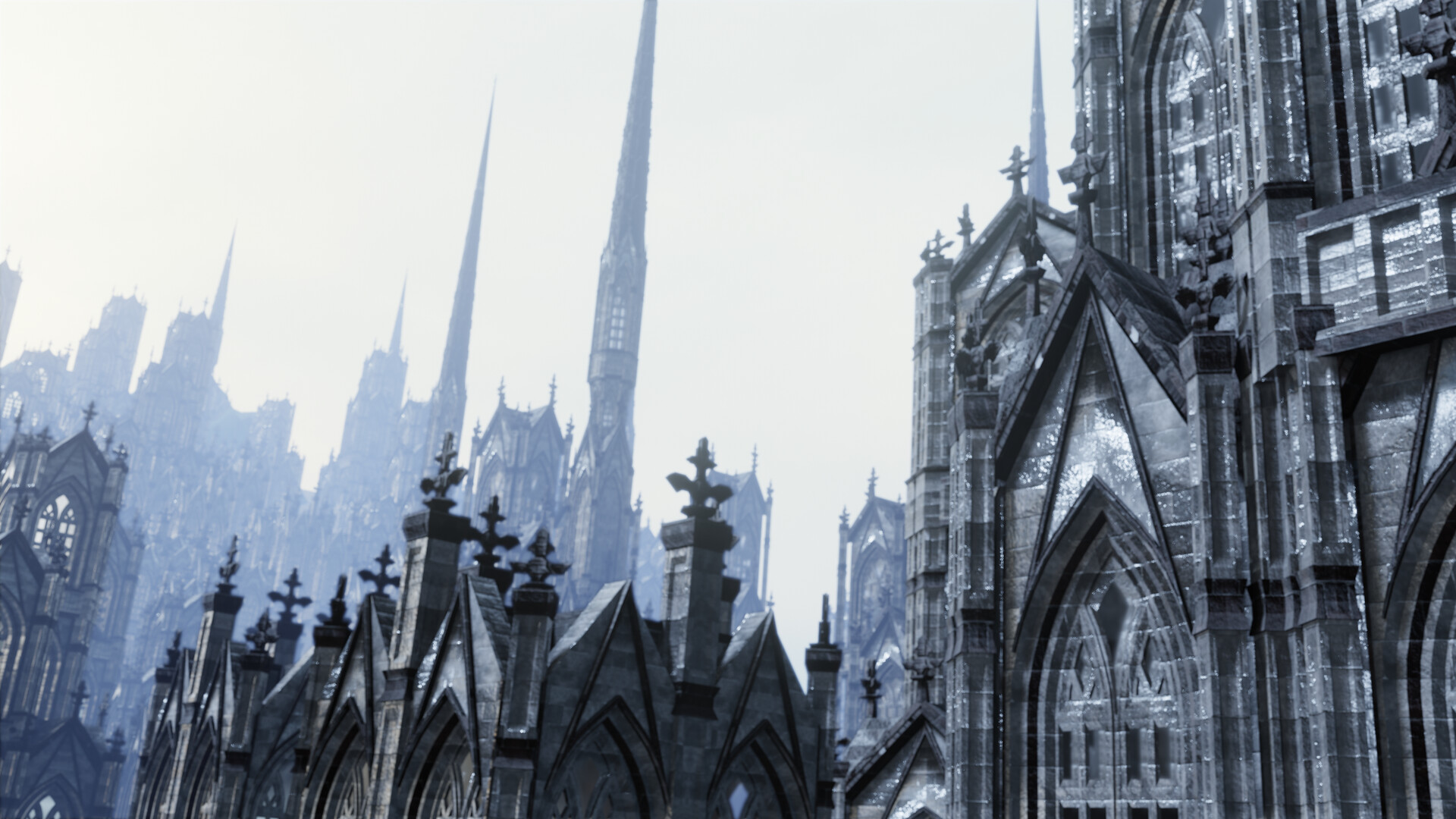 ArtStation - gothic buildings with virtual camera