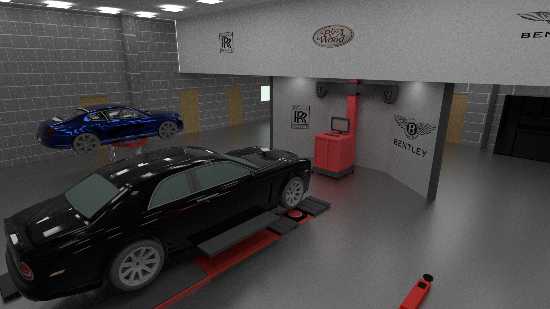 ArtStation - Automotive Workshop Design