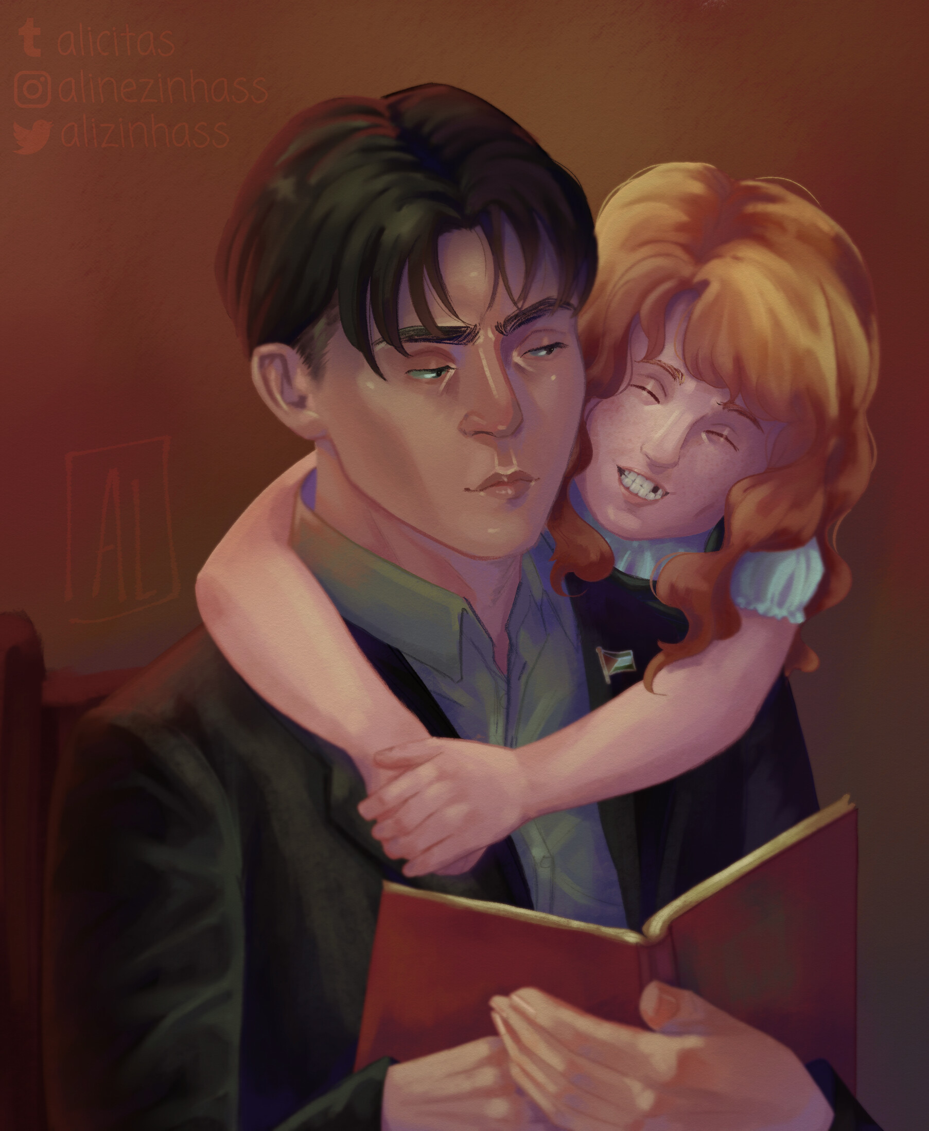 ArtStation - Levi Ackerman & OC (commission)