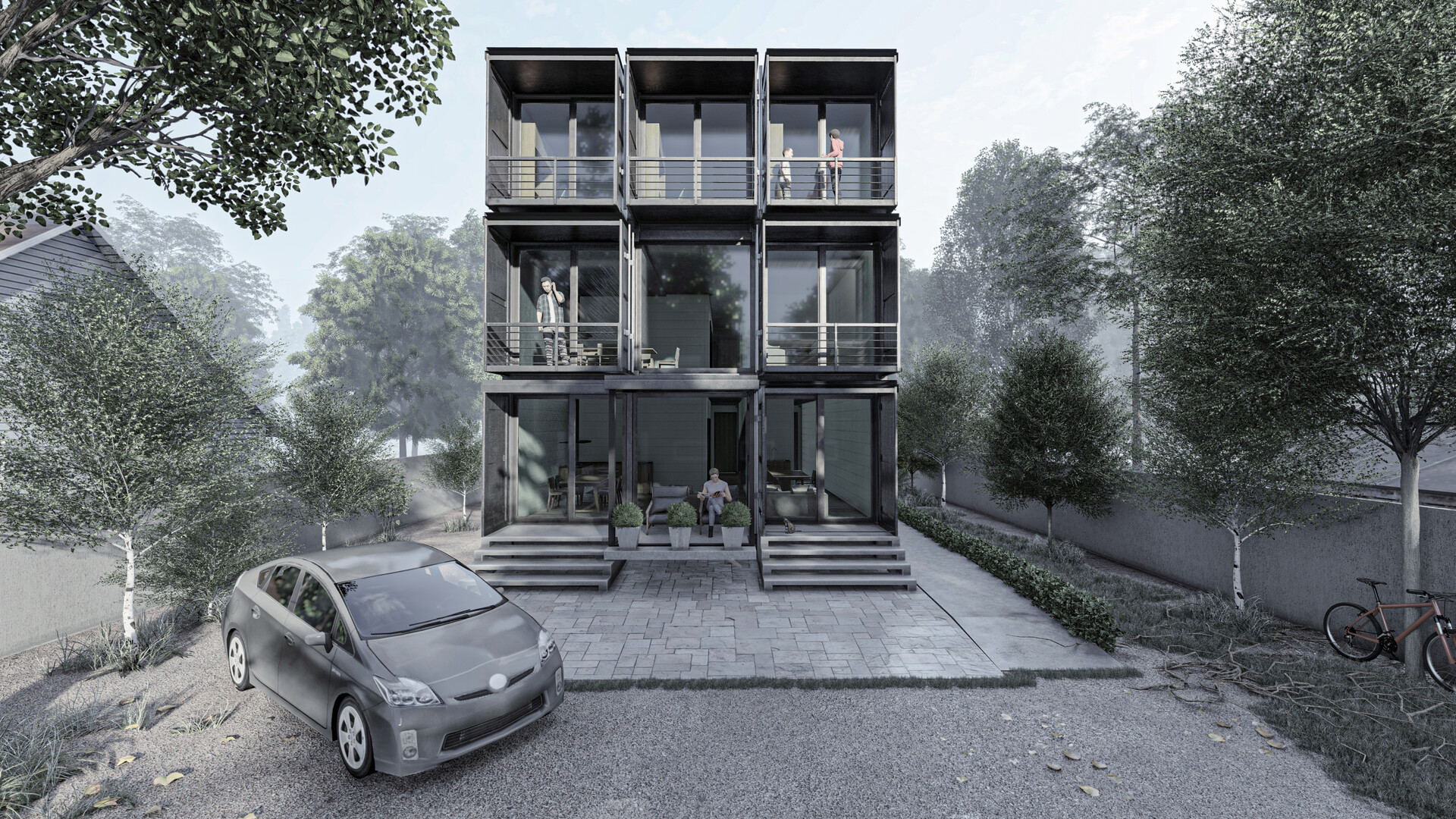 THREE STOREY CONTAINER HOUSE by supun rathnayake — ProUser.Me