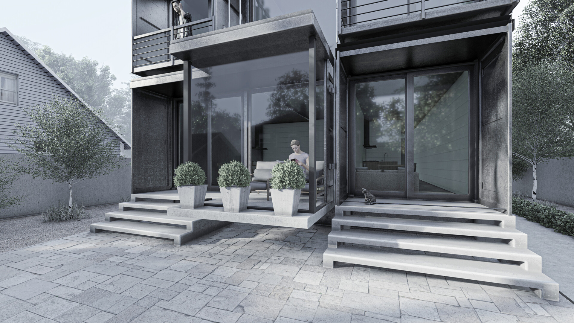 THREE STOREY CONTAINER HOUSE by supun rathnayake — ProUser.Me