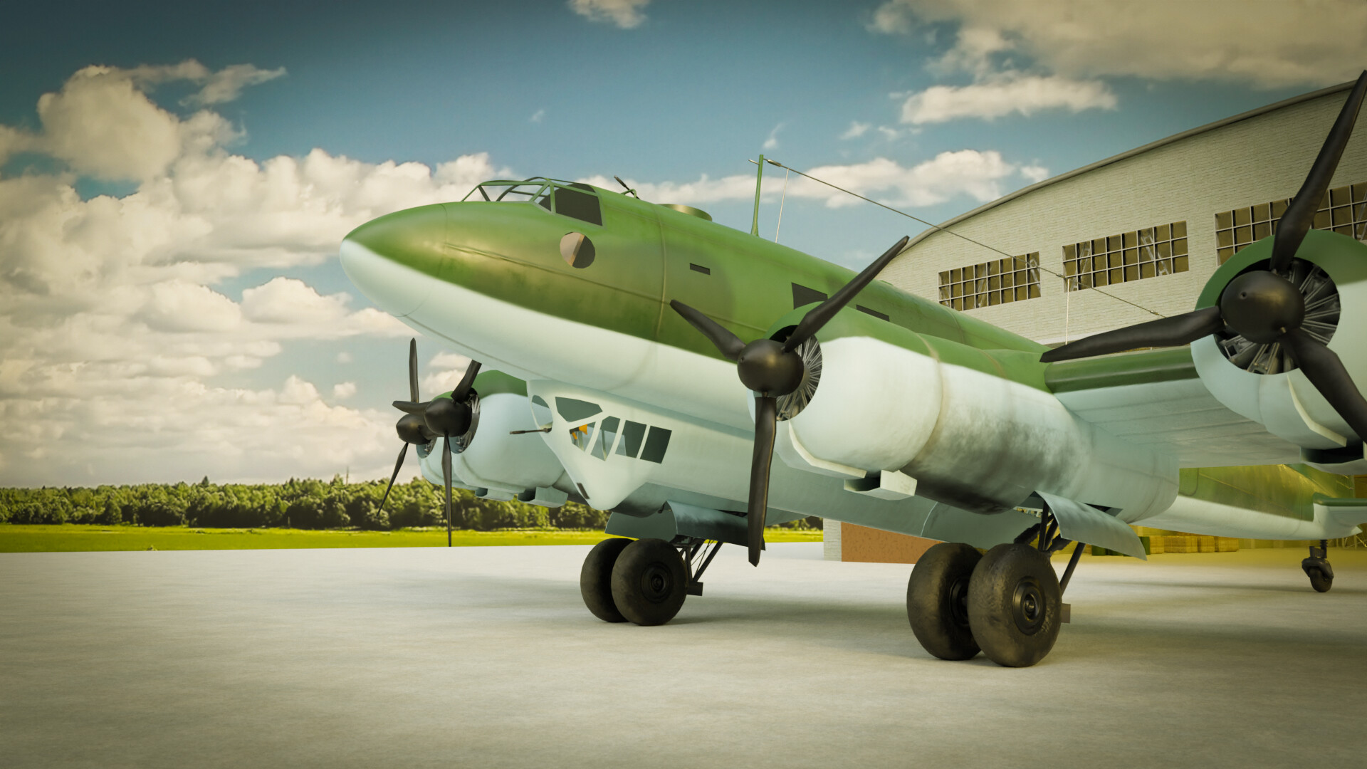 ArtStation - Focke-Wulf Fw 200 Condor