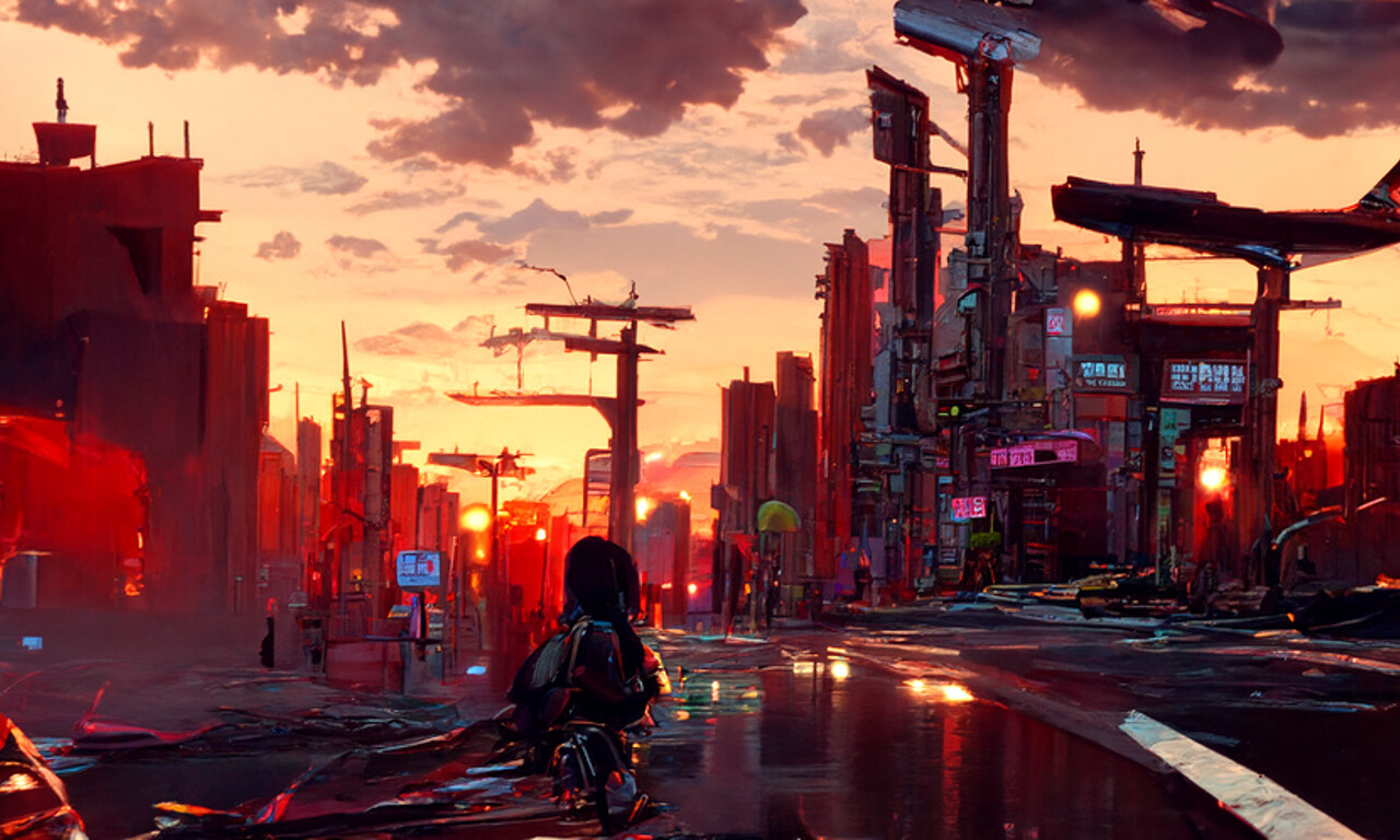 ArtStation - Science-Fiction City created with DD