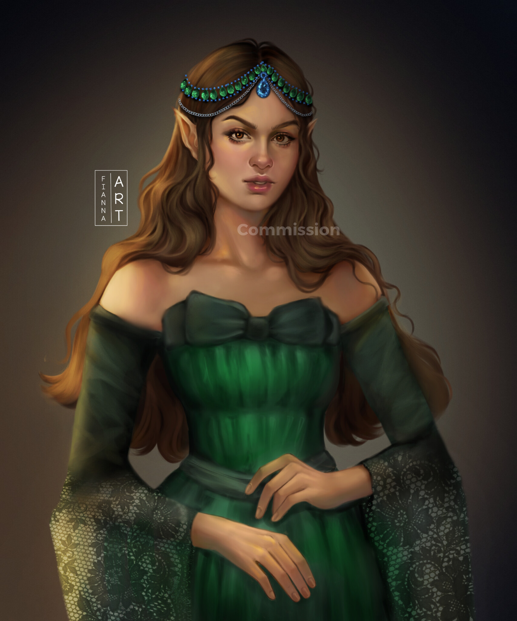 ArtStation - Latina-esque fantasy elf character (Commissioned by Shae)