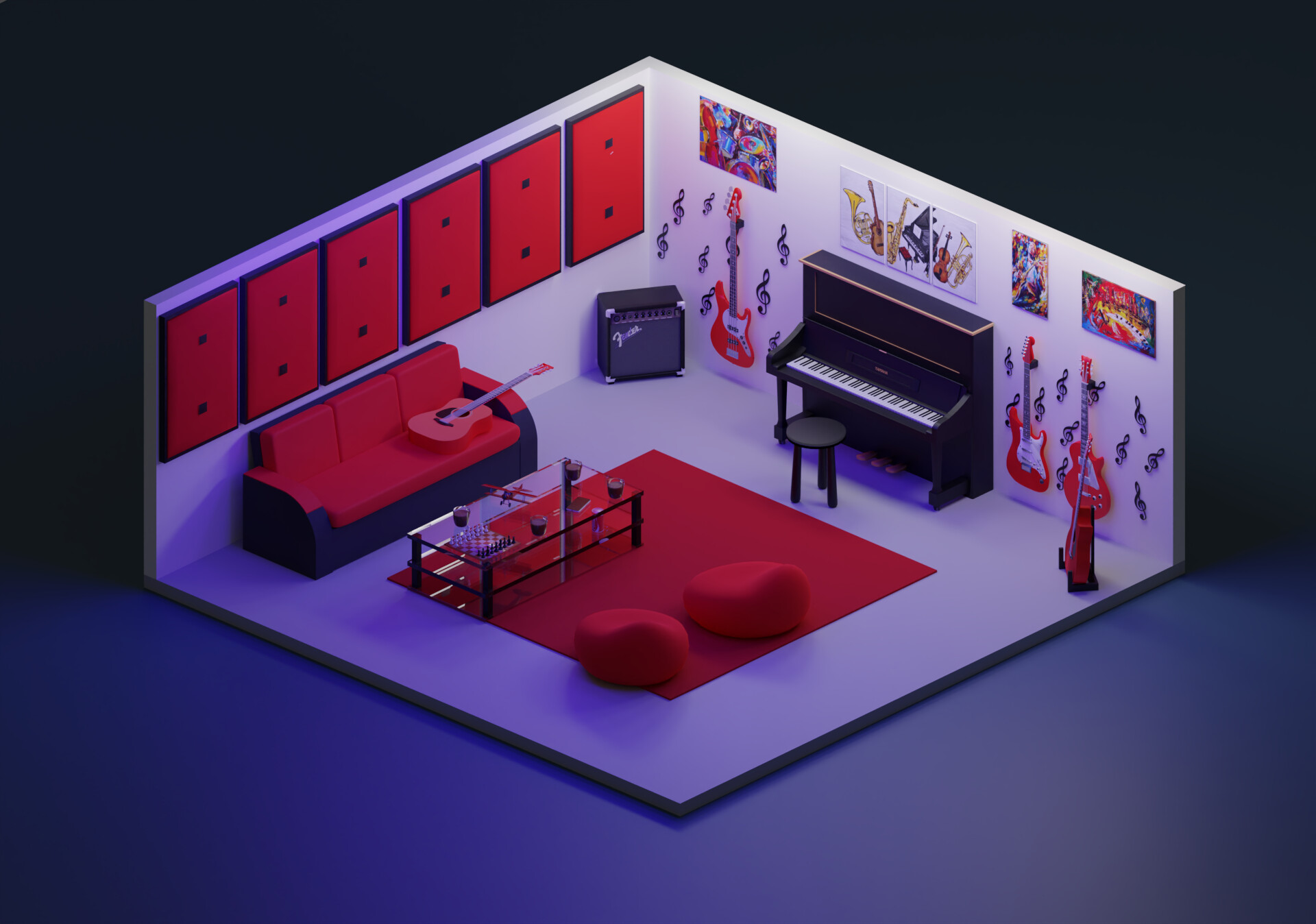 ArtStation - music room