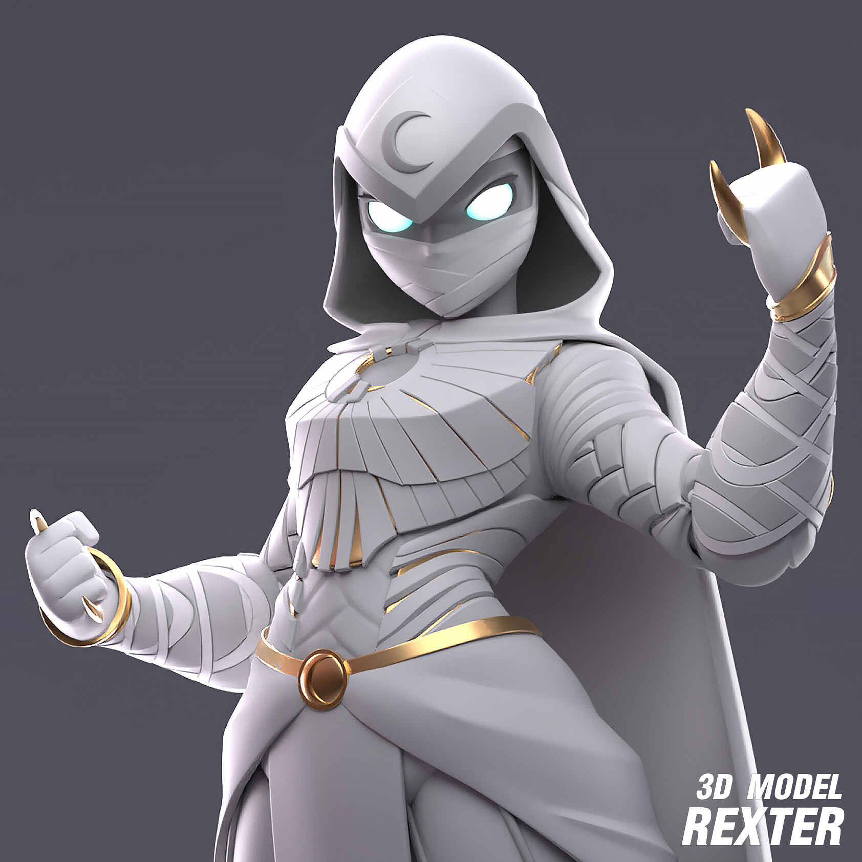 Warayut (REXTER) - Stylized Moon Knight And Ms.Knight: FANART