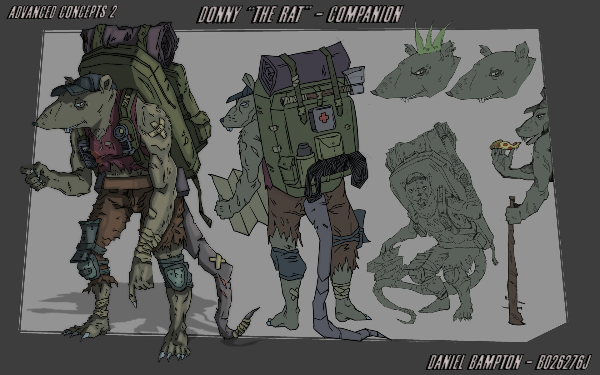 ArtStation - Donny "The Rat" Character Sheet