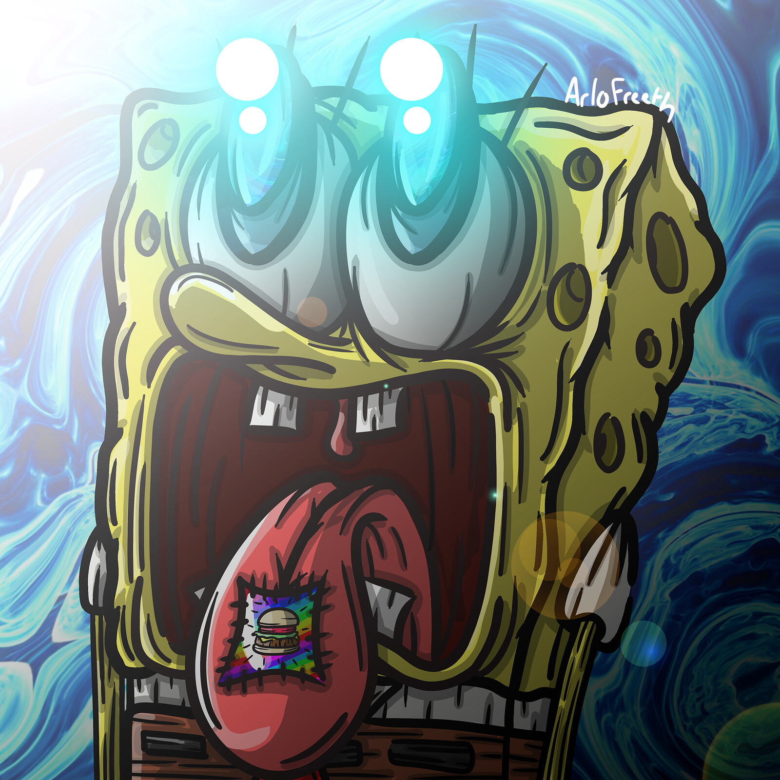 Arlo Freeth - Spongebob - Commission Piece