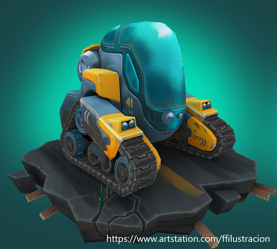 ArtStation - Stylized vehicle concept