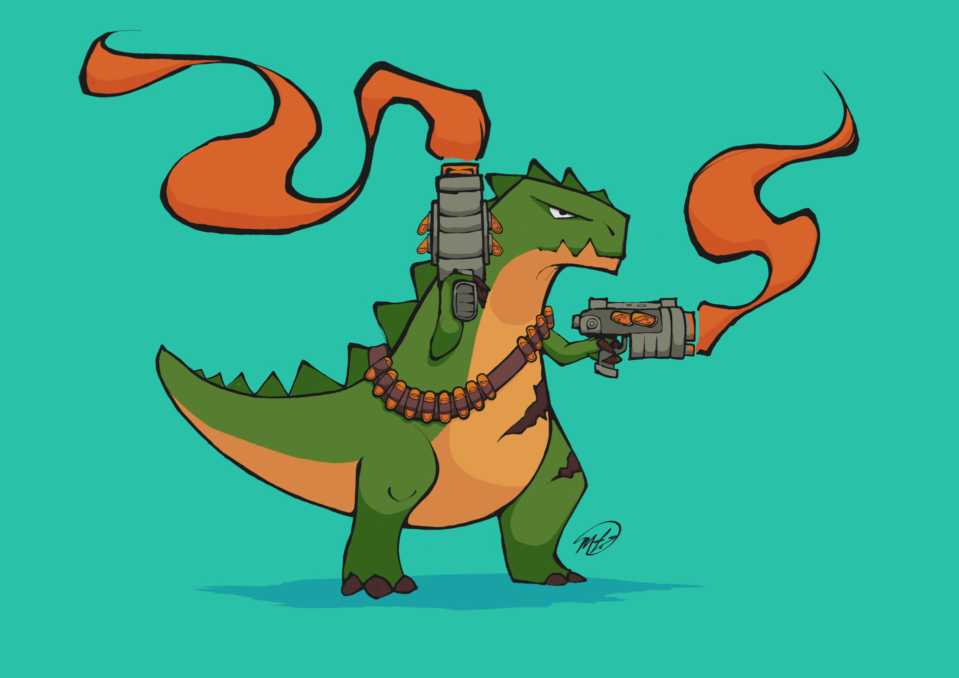 ArtStation - Dinosaur Gun