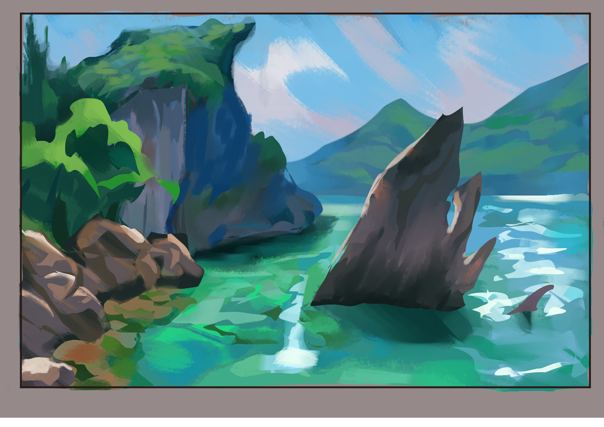 ArtStation - Landscape study