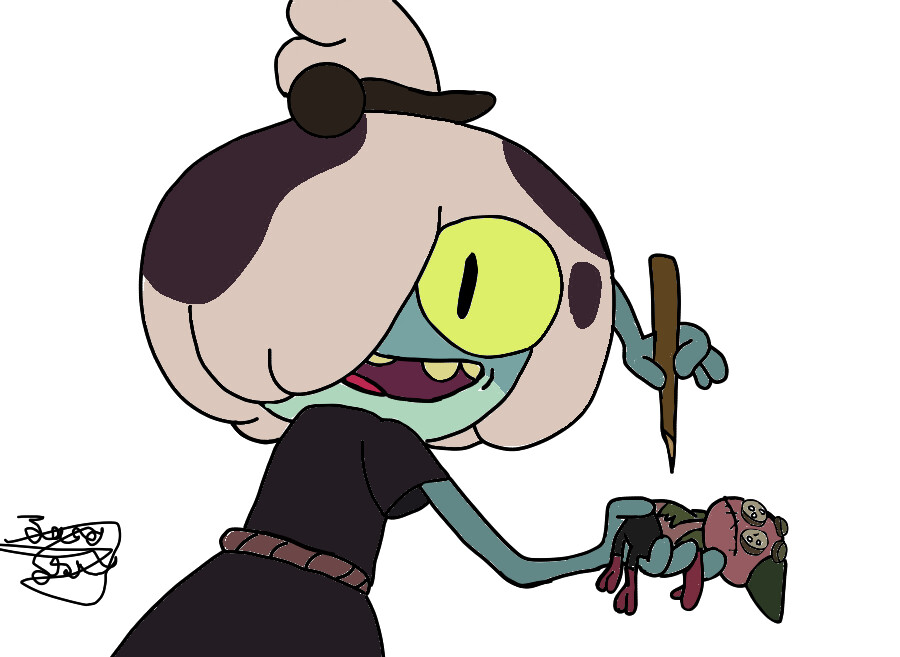 ArtStation - Maddie Flour stabbbing Sprig plush