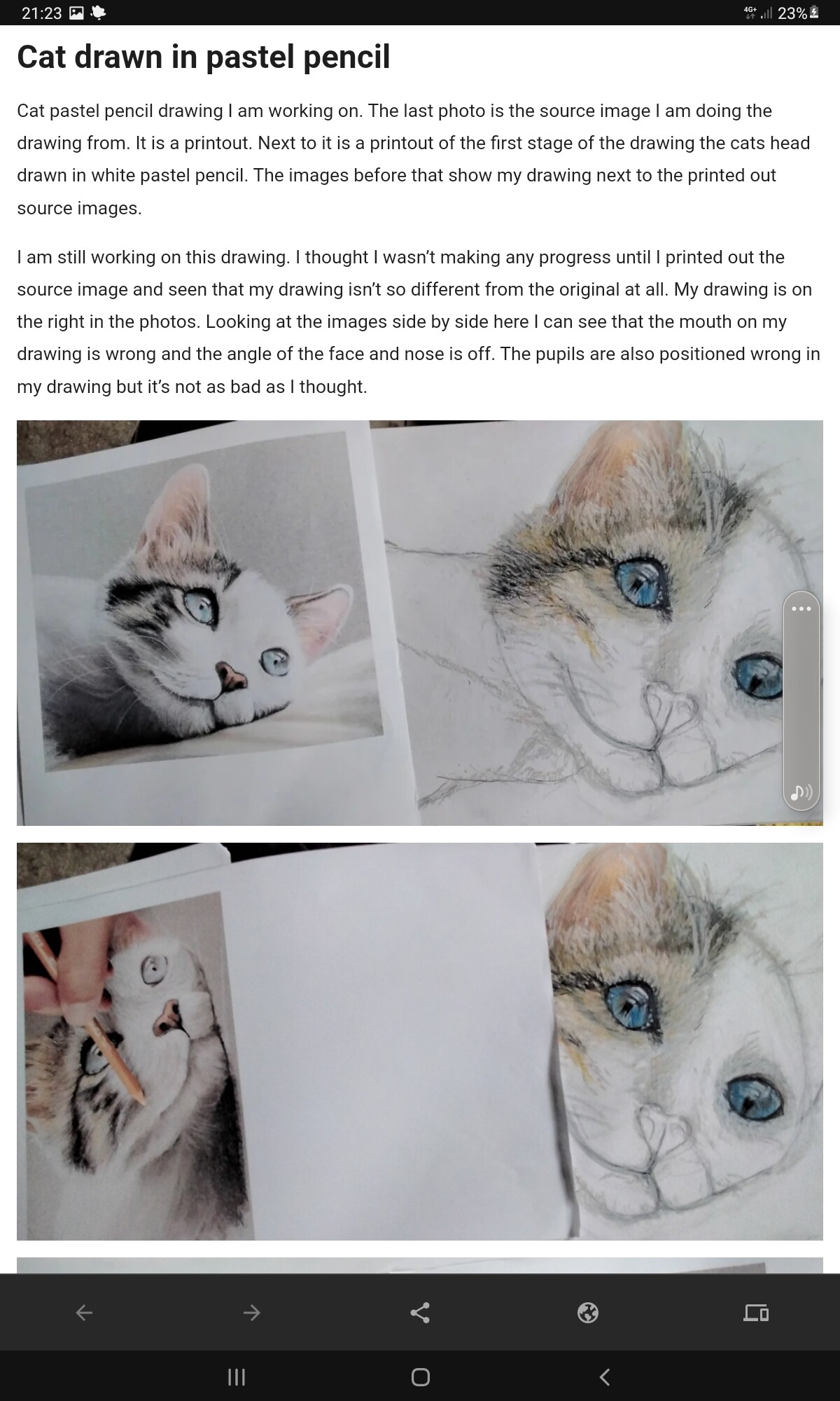 how to draw a cat in pastels