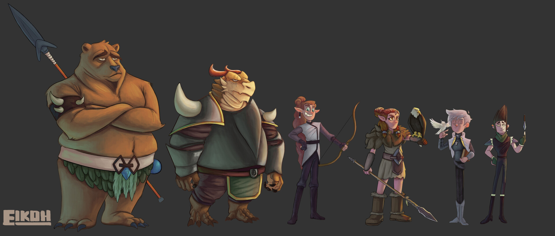 ArtStation - DnD campaign characters