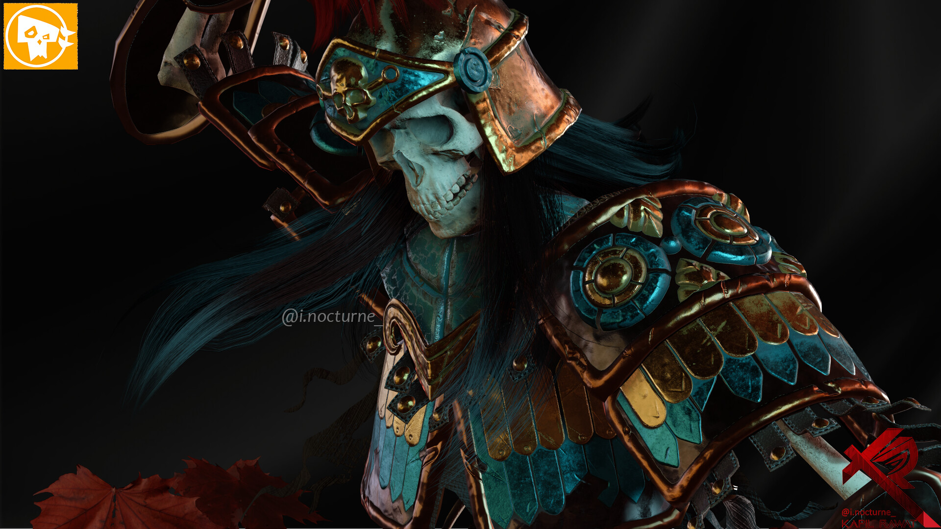 skeleton warrior wallpaper