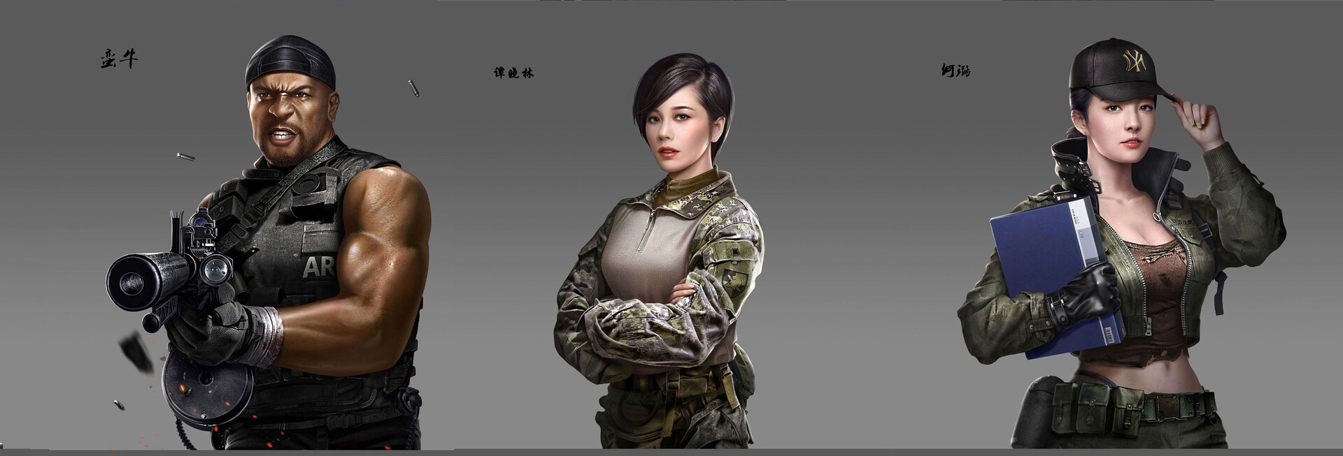 ArtStation - 2018年H5军旅题材半身像系列