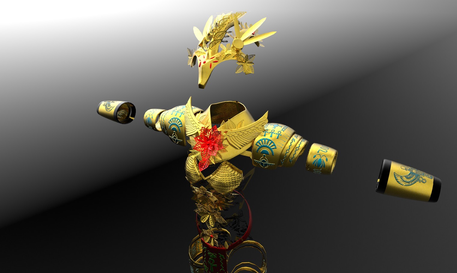 Artstation Ancient Egyptian Themed Female Armor
