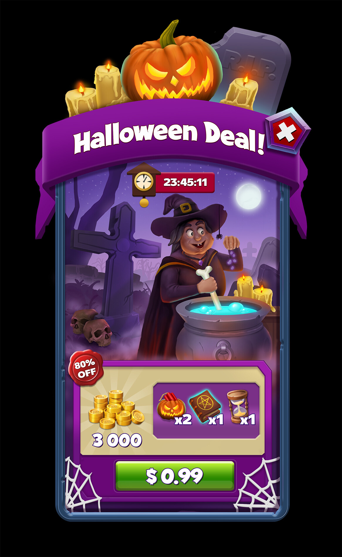 ArtStation - 2D ART TEST - Umami games - Halloween deal