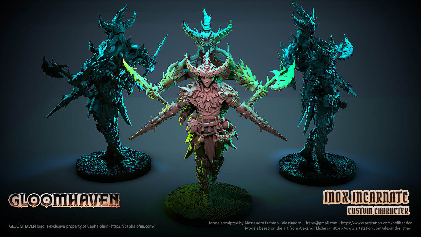 Alessandro Lufrano - Gloomhaven Custom Class - Inox Incarnate