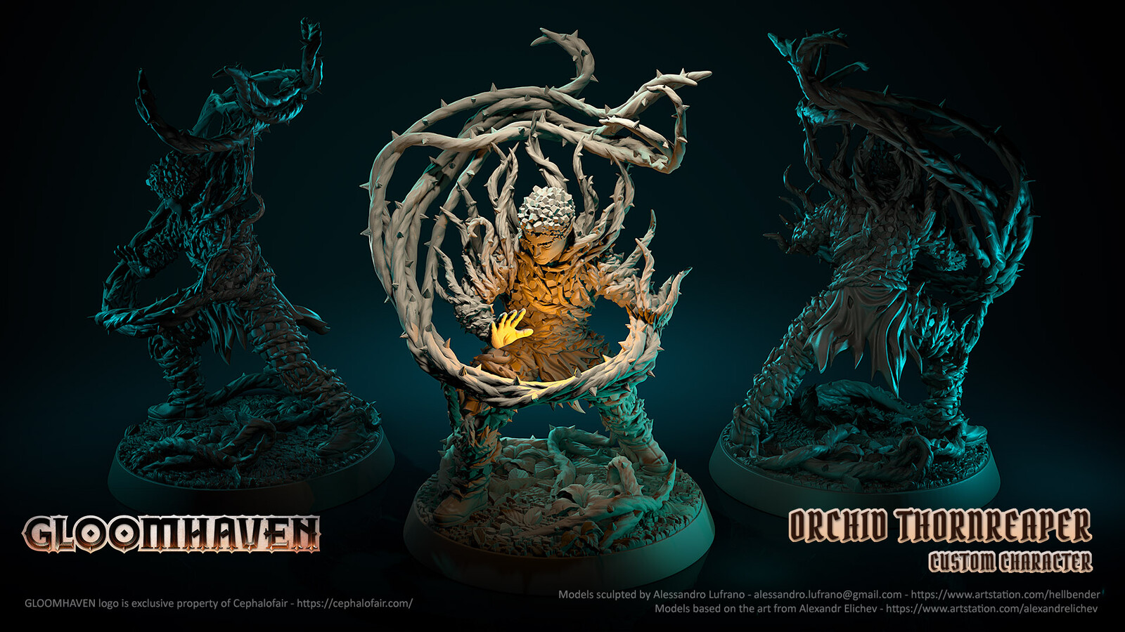 Alessandro Lufrano - Gloomhaven Custom Class -Orchid Thornreaper