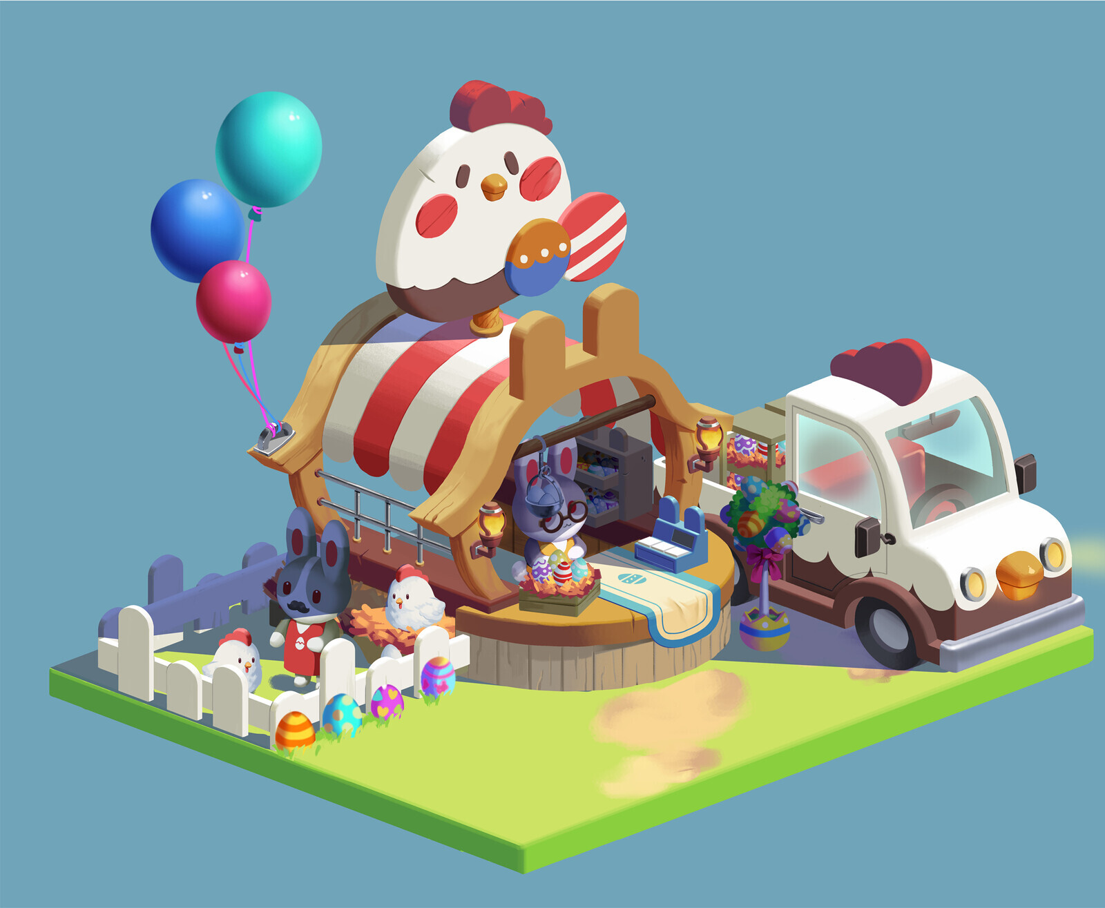 ArtStation - egg shop