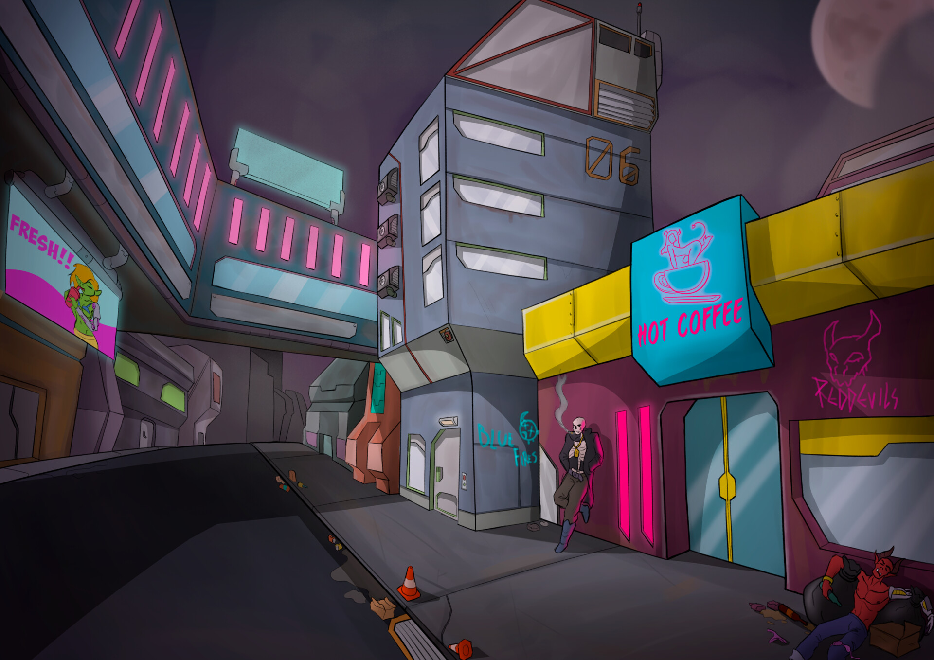 ArtStation - Punk Street.