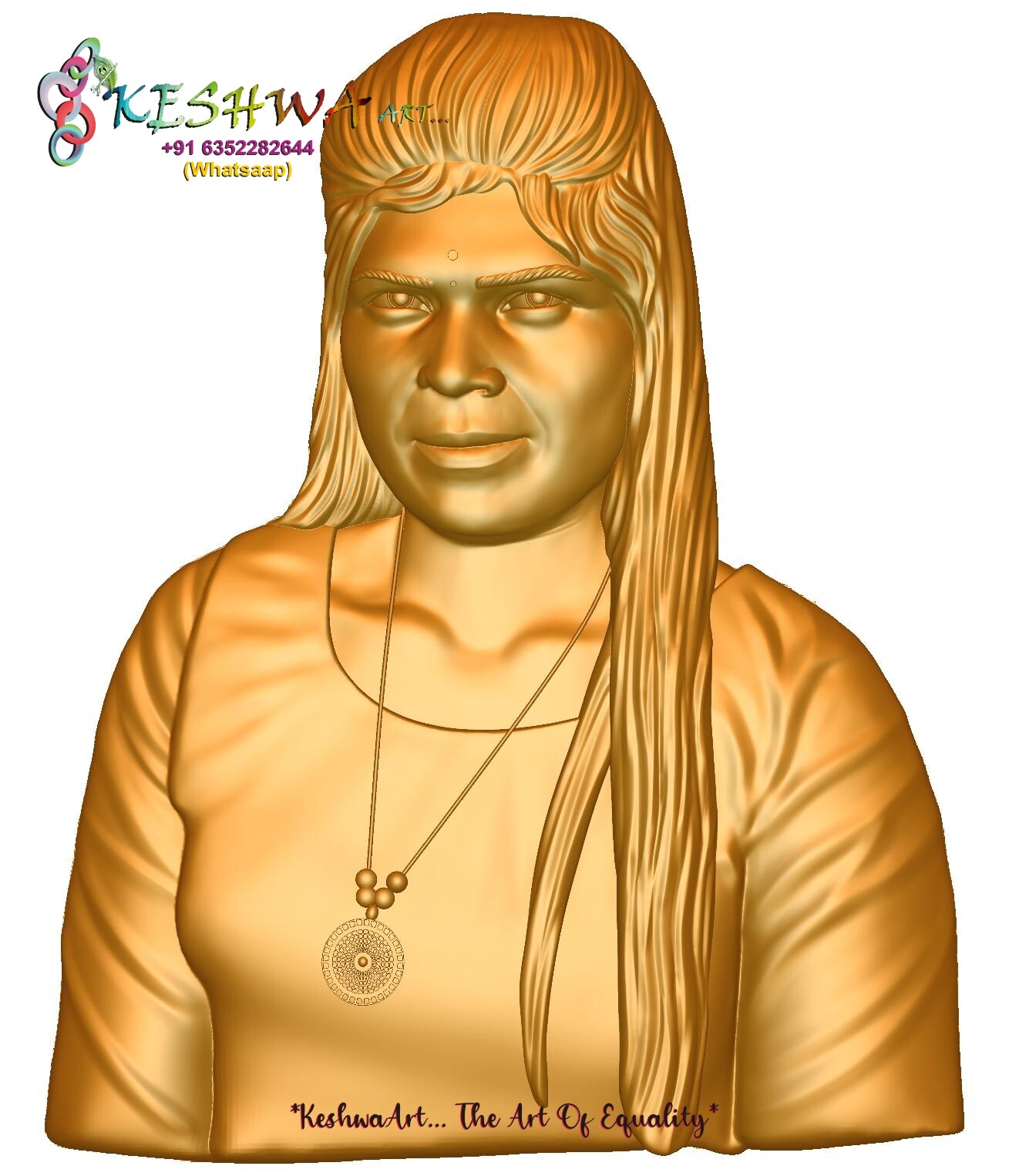 ArtStation - woman face image to convert bas relief face portrait model ...