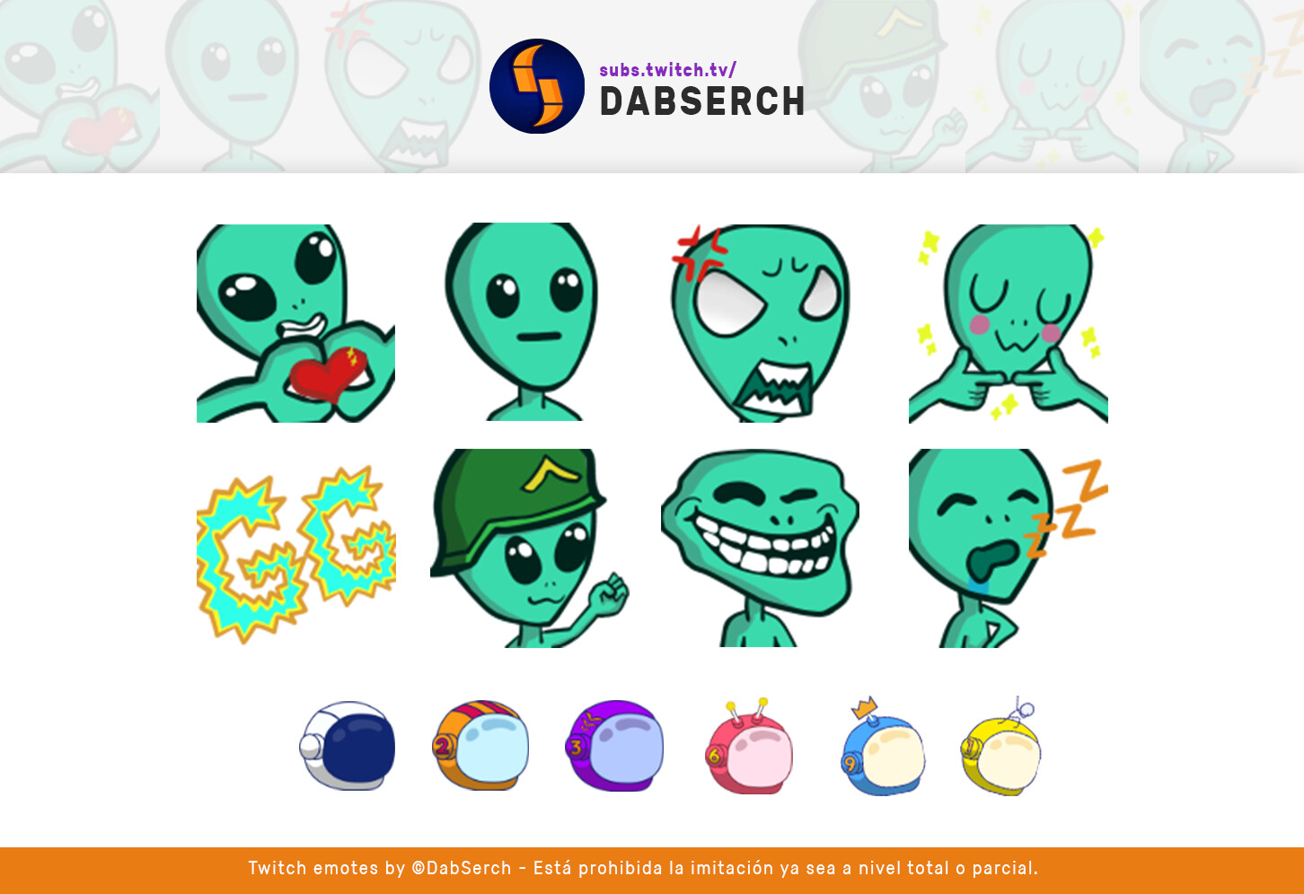 ArtStation - Emotes y emblemas del canal para DabSerch