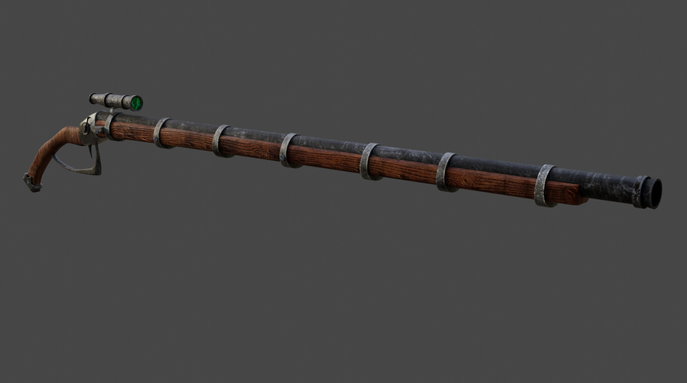 ArtStation - Skaven rifle