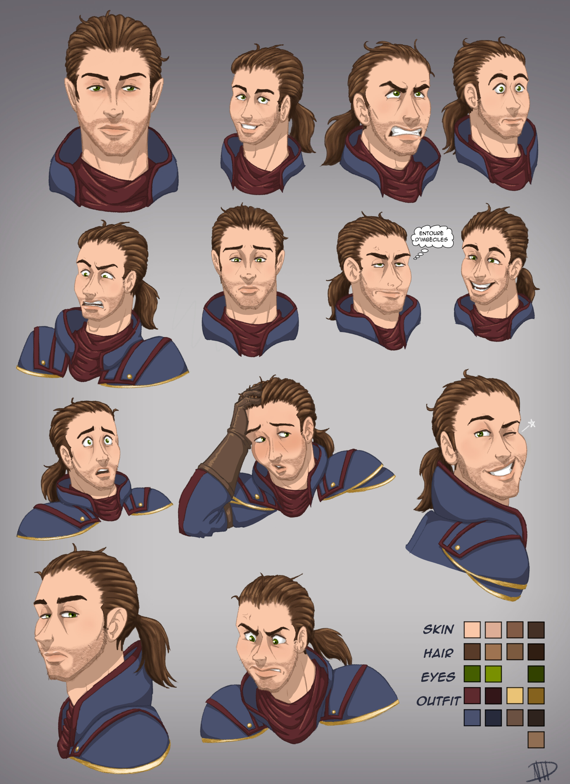 Natasha de Gracia - DnD Character Expressions